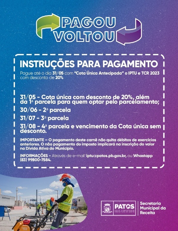 Portal TV Sol - Patos - Prefeitura_de_Patos